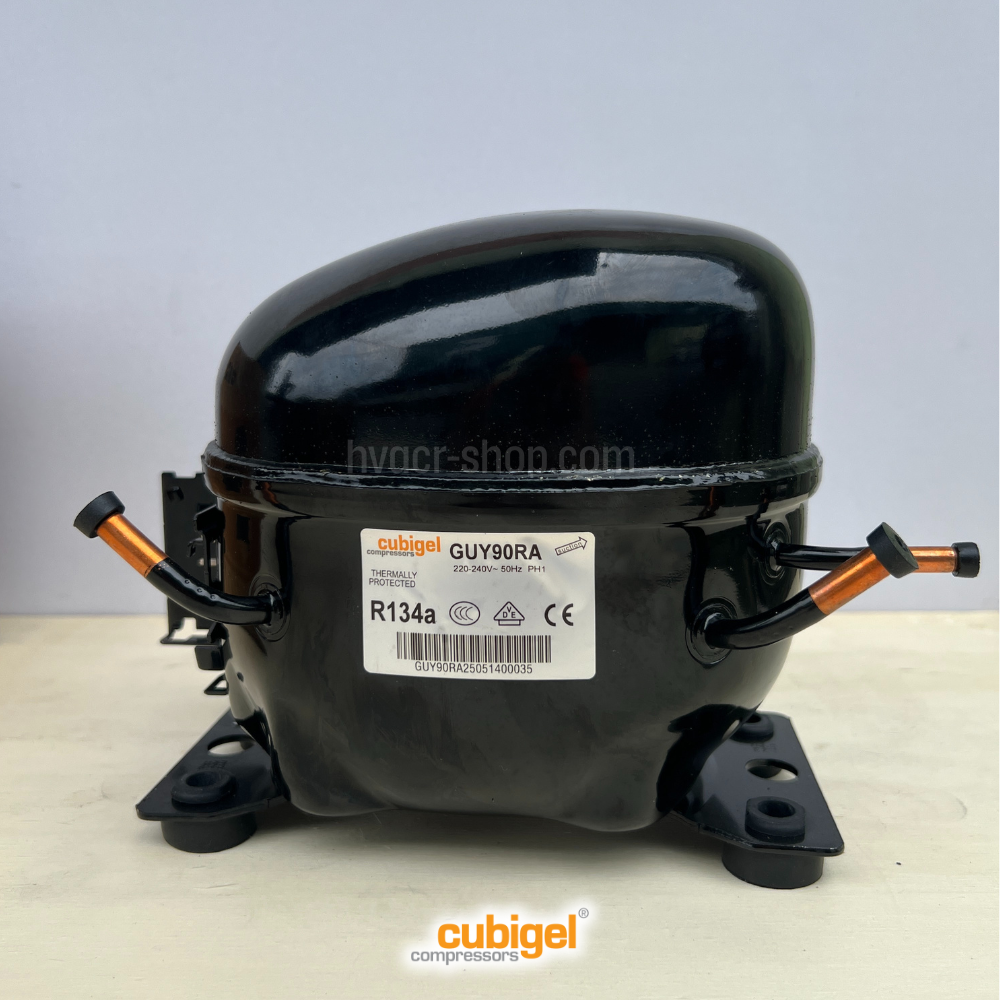 Máy nén Cubigel GUY90RA, công suất 1/3Hp, R134a, HMBP – HVACR-SHOP.COM